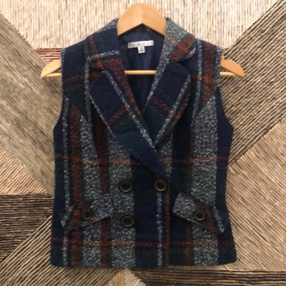 CAbi | Jackets & Coats | Cabi Plaid Vest | Poshmark